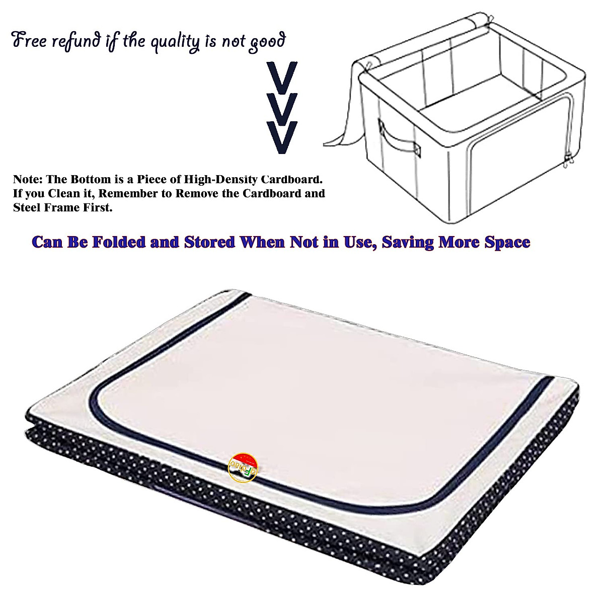 ® Under Bed Storage Fabric Storage Bins Large Closet Organizers and Storage for Clothes