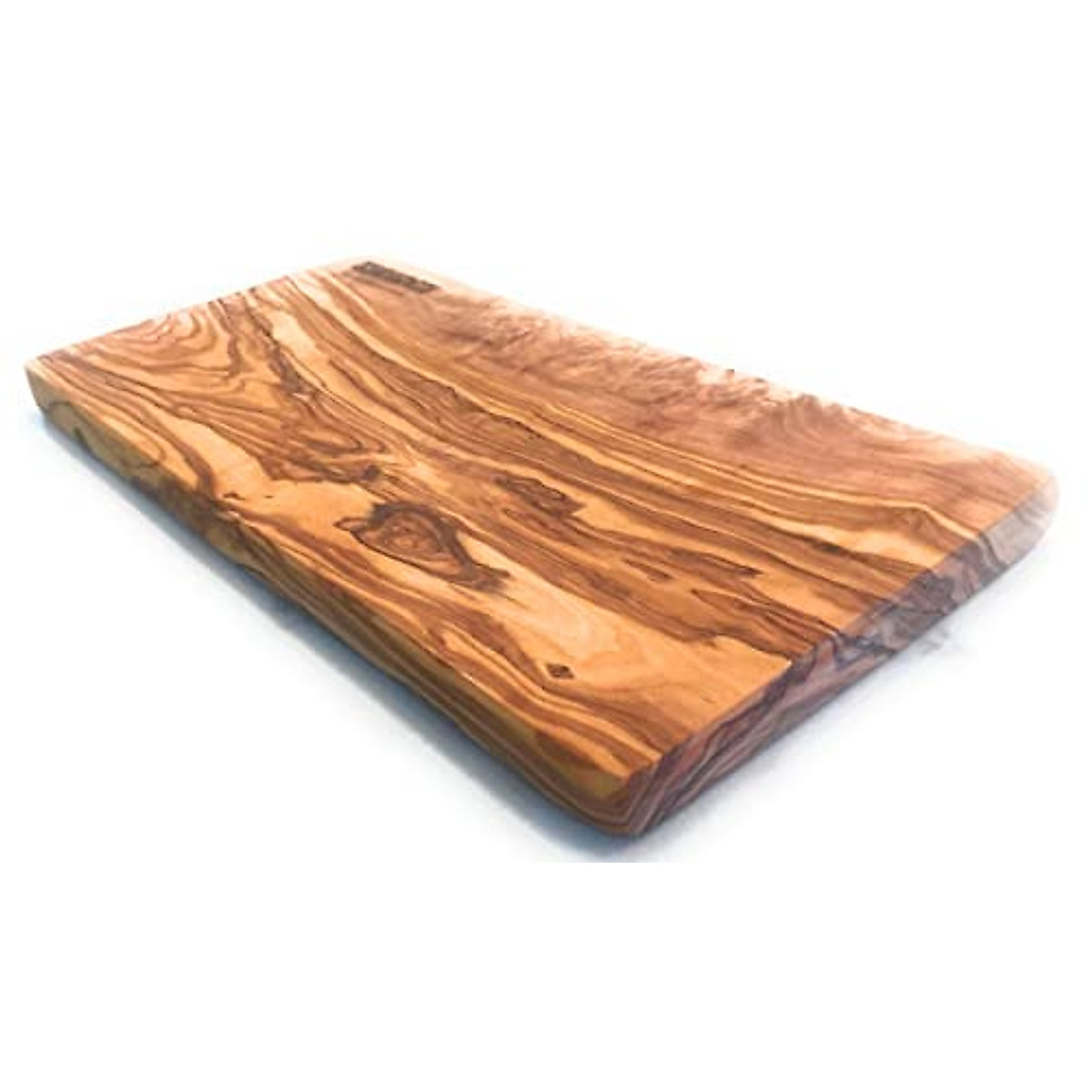 Orchard Hardwoods 12" Artisan Olive Wood Rectangle Charcuterie Board- Handmade For Cutting Chopping, Serving Cheese, Meats, Fruit. Decorative Wooden Tray, Unique Kitchen Gift- 12x6x0.8