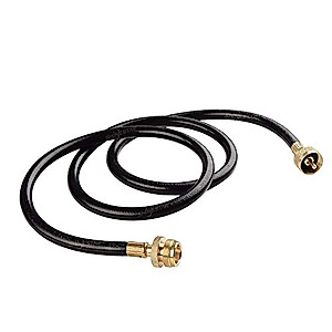 SHINESTAR 12ft and 5ft Propane Hose Extension for Distribution Tree, 1lb lp Hose Assembly with 1in x20 Female Throwaway Cylinder Thread x 1in x20 Male Thread - T and Y Connector