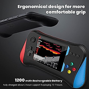 Handheld Game Console for Kids Adults,3.5'' LCD Screen Preloaded 500 Classic Video Games with Rechargeable Battery - Support 2 Players and TV Connection Ideal Gift for Kids Aldults