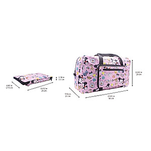 Mickey Minnie Foldable Easy-to-carry Travel Bag for airplanes with adjustable strap - Random Color