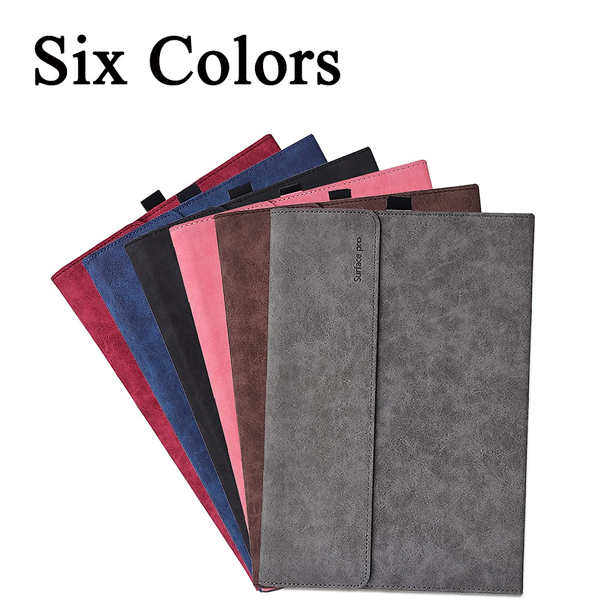 Case Cover for Microsoft Surface Pro 7 +/ Surface Pro 7 / Surface Pro 6 / Surface Pro 5 / Surface Pro 4 12.3 inch Tablets,with Type Cover Keyboard and Pen Holder (Gray)