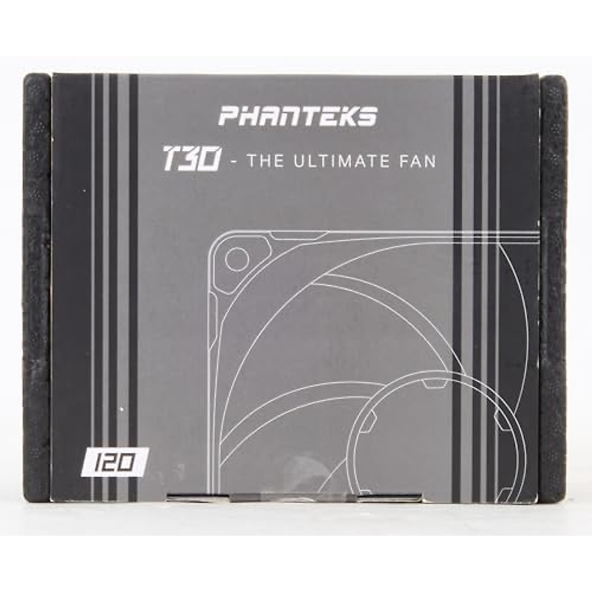 Phanteks (PH-F120T30_BG_3P) T30-120 Fan Triple-Pack, Premium high-Performance Fan, Excellent Sound Quality, 4-pin PWM, Multiple Fan RPM Modes, Black/Grey, 4.72 x 7.36 x 5.98 inches