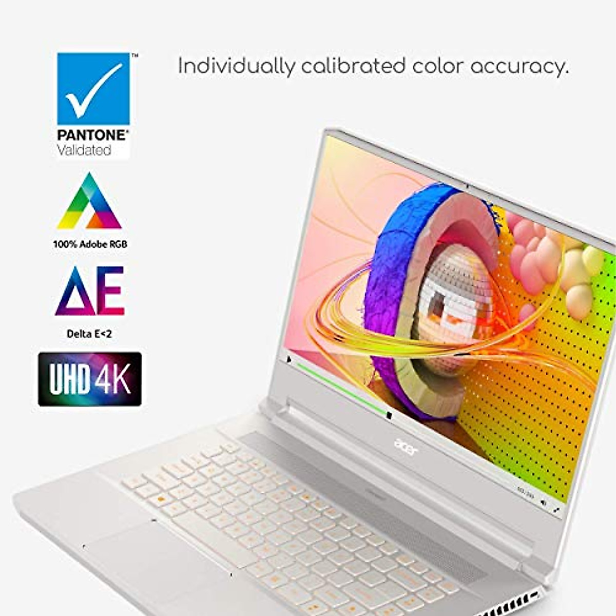 ConceptD 7 CN715-71-71TE Creator Laptop, Intel i7-9750H, NVIDIA GeForce RTX 2060, RTX Studio, 15.6" 4K Ultra HD IPS, 100% Adobe RGB Color Gamut, Pantone Validated, Delta E<2, 16GB DDR4, 1TB NVMe SSD