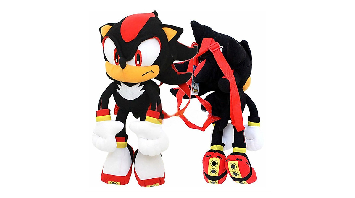 Sonic The Hedgehog Shadow Plush Backpack - 24 Inch