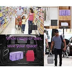 Dongawin（2pack Large Utility tote bag, waterproof, foldable and reusable storage bag, shopping bag, picnic bag, beach bag, etc.