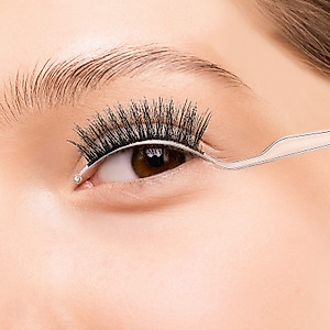 12 Pcs False Eyelashes Display Stick Eyelashes Applicator Tool 3D Eyelash Extensions Style Try on Sticks Planting Grafted Eye Lashes Applicator ​(Black, Transparent）
