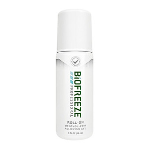 Biofreeze Professional Roll-On Gel 3 FL OZ, Green Topical For Muscles And Joints From Arthritis, Backache, Strains, Bruises, & Sprains (Package May Vary)
