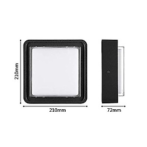 JIAHE115 Simple Modern Outdoor Wall Lamp Square Outdoor Door Light Garden Landscape Exterior Wall Led Waterproof Home Ceiling Lamp