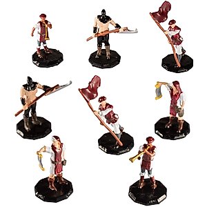 Monster Townsfolk Mini Fantasy Figures - 8pc Hand-Painted Authority Non Player Character NPC Miniatures - 1" Hex-Sized Compatible with DND Dungeons Dragons Pathfinder RPG Tabletop Game