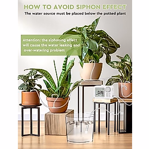 Automatic Drip Irrigation Kit, 15 Potted Indoor Houseplants Support, Indoor Automatic Watering System for Plants, with Digital Programmable Water Timer