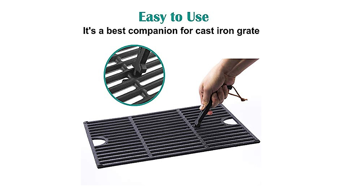 EasiBBQ Cast Iron Grill Grate Lifter, Barbecue Universal Grid Lifter ...