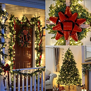 BrizLabs Battery Christmas Lights, 17.94ft 50 LED Warm White Christmas Lights, Green Wire Christmas String Light Indoor/Outdoor, 8 Modes Decorative Holiday Light for Xmas Tree, Wreath, Wedding, 2 Sets