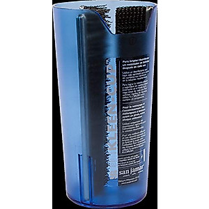 San Jamar KLC28C Kleen Spindle Mixer Sanitizing Cup, 4" Diameter x 7-3/4" Height