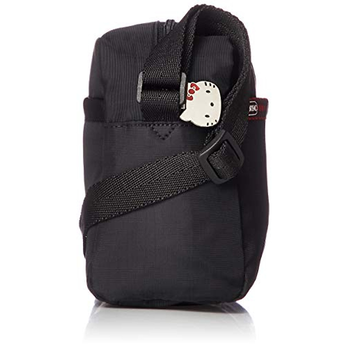 LeSportsac Hello Kitty Favorites Exclusive Daniella Crossbody Bag, Style 2434/Color G653, Red Embroidered Hello Kitty Lettering & Hello Kitty Design Zipper Pull