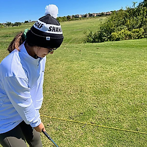 SHANKITGOLF Golf Beanie Hat Pom Pom Winter Golf Cap Black