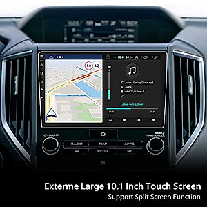 2G+32G Double Din 10.1 Inch Android Car Stereo Touchscreen Car Audio Receivers with Bluetooth Car Radio Support WiFi Connect Mirror Link GPS Navigation FM Audio Receivers with Backup Camera Input