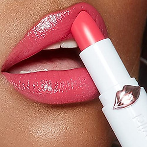 wet n wild Mega Last High-Shine Lipstick Lip Color, Infused with Seed Oils For a Nourishing High-Shine, Buildable & Blendable Creamy Color, Cruelty-Free & Vegan - Strawberry Lingerie