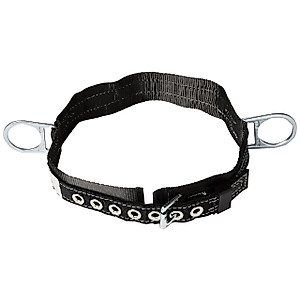 Miller by Honeywell 2NA/LBK Double D-Ring Body Belt with 1-3/4-Inch Webbing and 3-Inch Back Pad, Large, Black