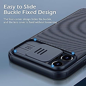 CloudValley for Samsung Galaxy S21 Ultra Case with Camera Cover, Full-Body Protective & Slim Fit, Camera Protection Case Only for Samsung Galaxy S21 Ultra 5G 6.8 inch (2021 Release), Black