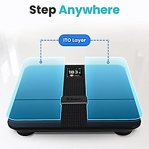 Etekcity Smart WiFi Scale for Body Weight and Fat, FSA HSA Eligible Digital Bathroom Weighing Machine for Body Composition, Bluetooth Weight Loss Management Guide App, 400lb