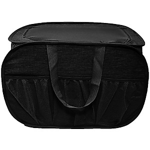 Collapsible Laundry Baskets, Tear Proof Pop Up Laundry Hamper with Lid, Dual Handles Durable Foldable Laundry Basket, Easy to Carry Laundry Hamper for Home, Laundry Room, Bedroom, Dorm, Travel Black