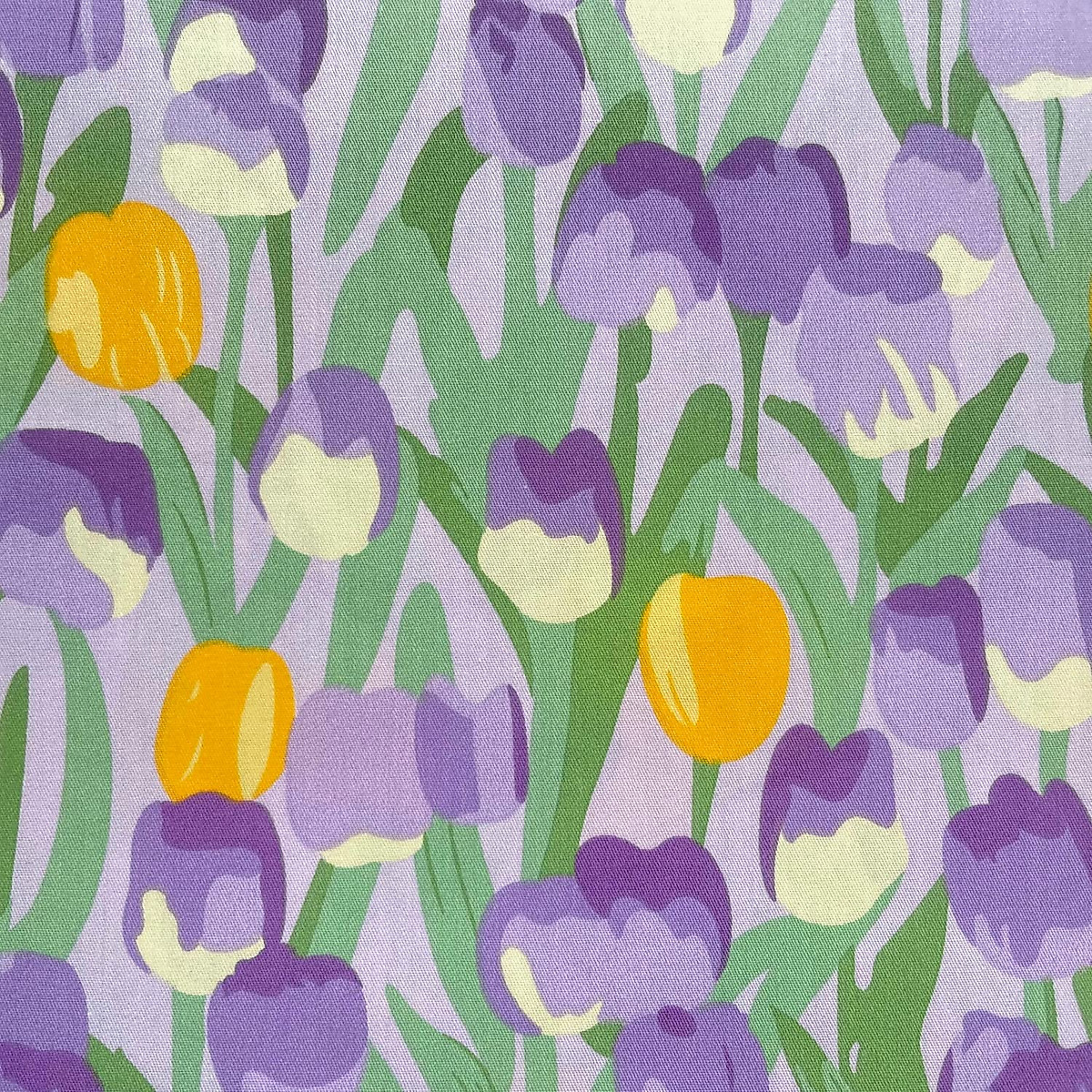 Purple Cotton Fabric Squares 5x5, Floral Charm Packs for Quilting 5 inch for Girls, Precut Fabric for Quilting Sewing DIY Pathworks (42Pcs)