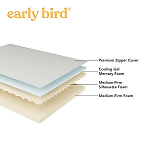 Early Bird Dual Cool 6" Medium Memory Foam Mattress