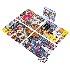 TOYS_AND_GAMES Pepsi, 4 Puzzle Multipack, 500 Pieces Combine to Form Novelty Soda Beverage Mega Puzzle, for Kids and Adults of All Ages