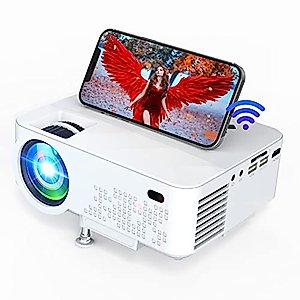 VYSER Projector, 7500L Outdoor Portable Projector with WiFi, 240" Display Full HD 1080P Home Theater Movie Projector, Wireless Smart Connection Compatible with Phone/TV Stick/USB/HDMI/VGA/AV/SD