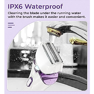 PRITECH Electric Shaver for Women - Cordless Ladies Shaver, Lady Razor for Legs, Arm, Underarms, Bikini, USB Rechargeable Razor Wet & Dry Waterproof Razor for Woman