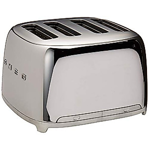 Smeg 50s Retro Line Chrome 4x4 Slot Toaster