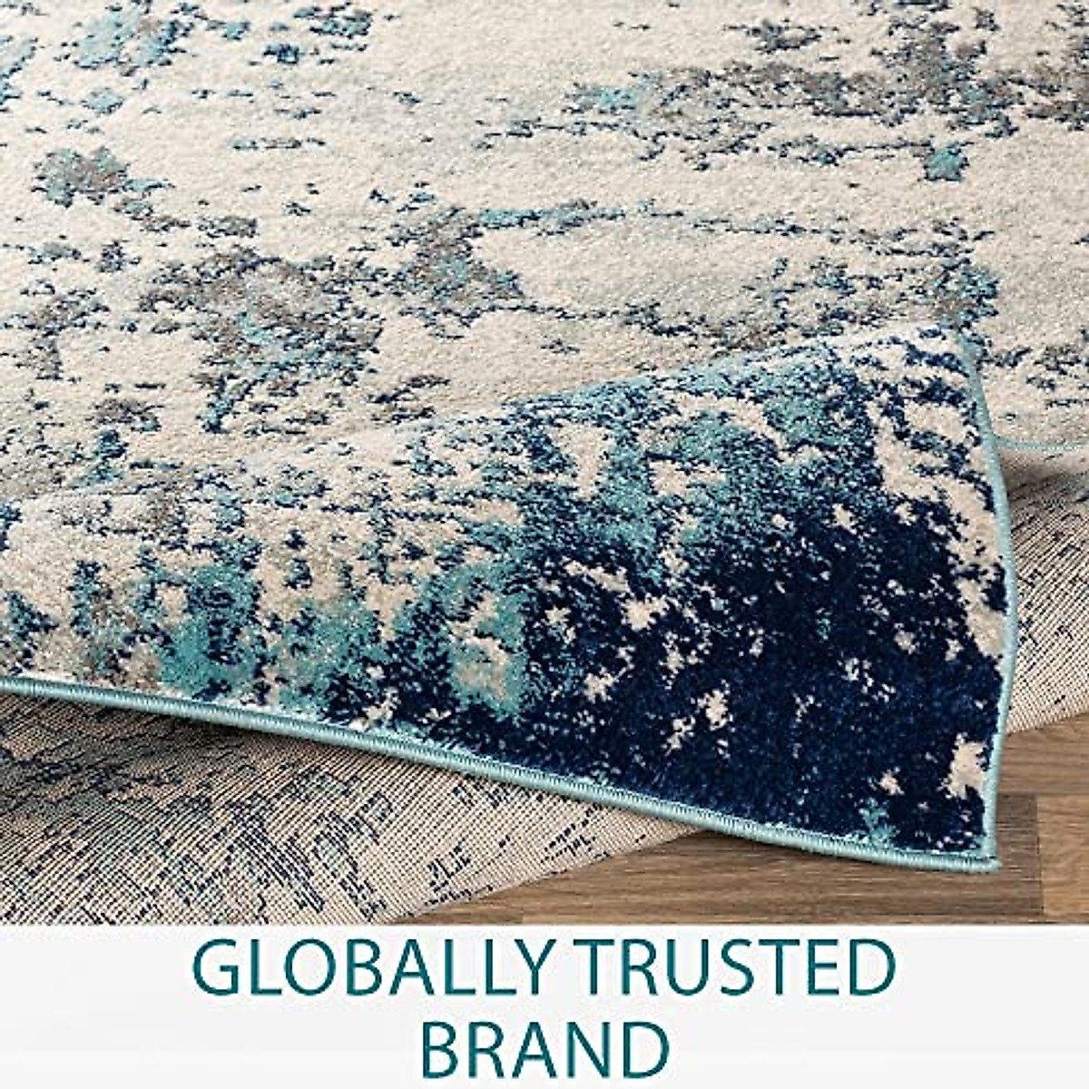 Artistic Weavers Arti Modern Abstract Area Rug,5'3" x 7'3",Dark Blue/Aqua