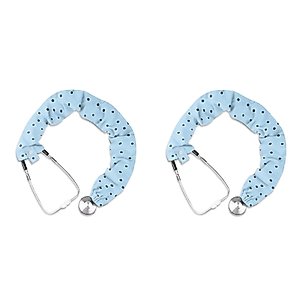 Luarisgur 2Pcs Stethoscope Cover Polka Dot Pattern Nurse Stethoscope Accessories for Nurses Doctors Stretchy Stethoscope Cover Scrunchie Protective Stethoscope Cover Sleeve