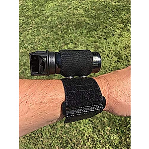 Pepper Spray Wristband - Walking, Jogging, Hiking - Includes Two Elastic Holders (Small 1/2 oz - 3/4 oz. and Large 1.5 oz. - 4 oz.) - Wristband Only