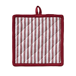 SKL Home Snowflake Winter Oven Mitt and Pot Holder Set, 8x8