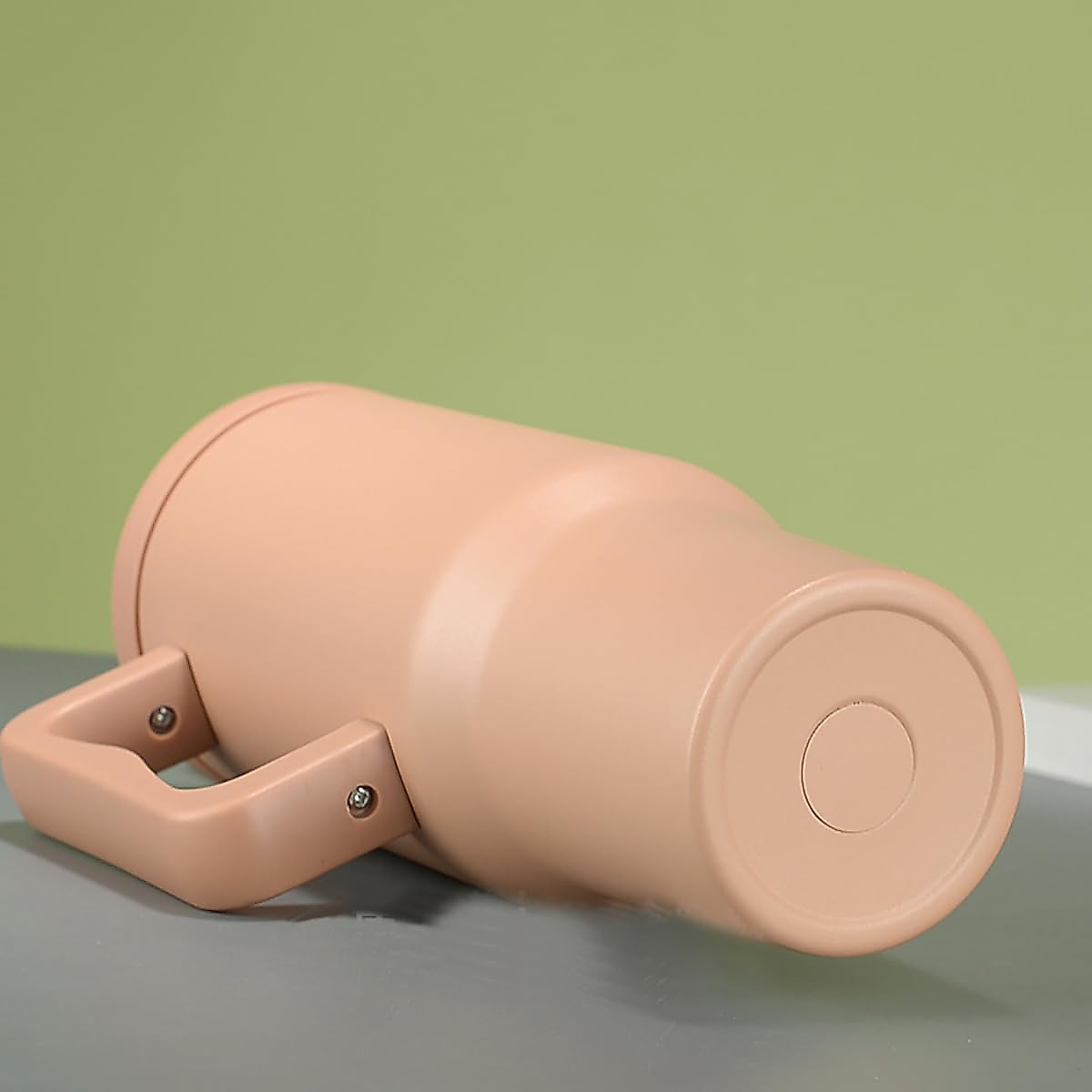 Buckshee 40 oz Tumbler With Handle and Straw Lid, Double Walled Vacuum Sealed Stainless Steel Insulated Travel mug, Travel Thermos for Hot and Cold Beverages (Dark blue)