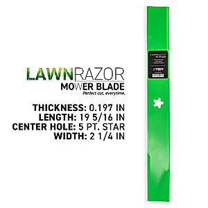 8TEN LawnRAZOR Mower Blade Set for AYP Husqvarna LT1238 38 inch Deck 131322 532131322 539130532 917131322 (Medium Lift)