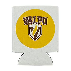 Valparaiso University Primary Logo Can Cooler - Drink Sleeve Hugger Collapsible Insulator - Beverage Insulated Holder