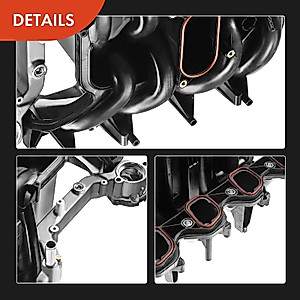 A-Premium Upper Intake Manifold with Gaskets Thermostat Kits Compatible with Ford E/F Series, E150, E250, E350, E450, F150, F250, F350, Excursion, Expedition, 5.4L V8, Replace# 2L1Z-9424-AA