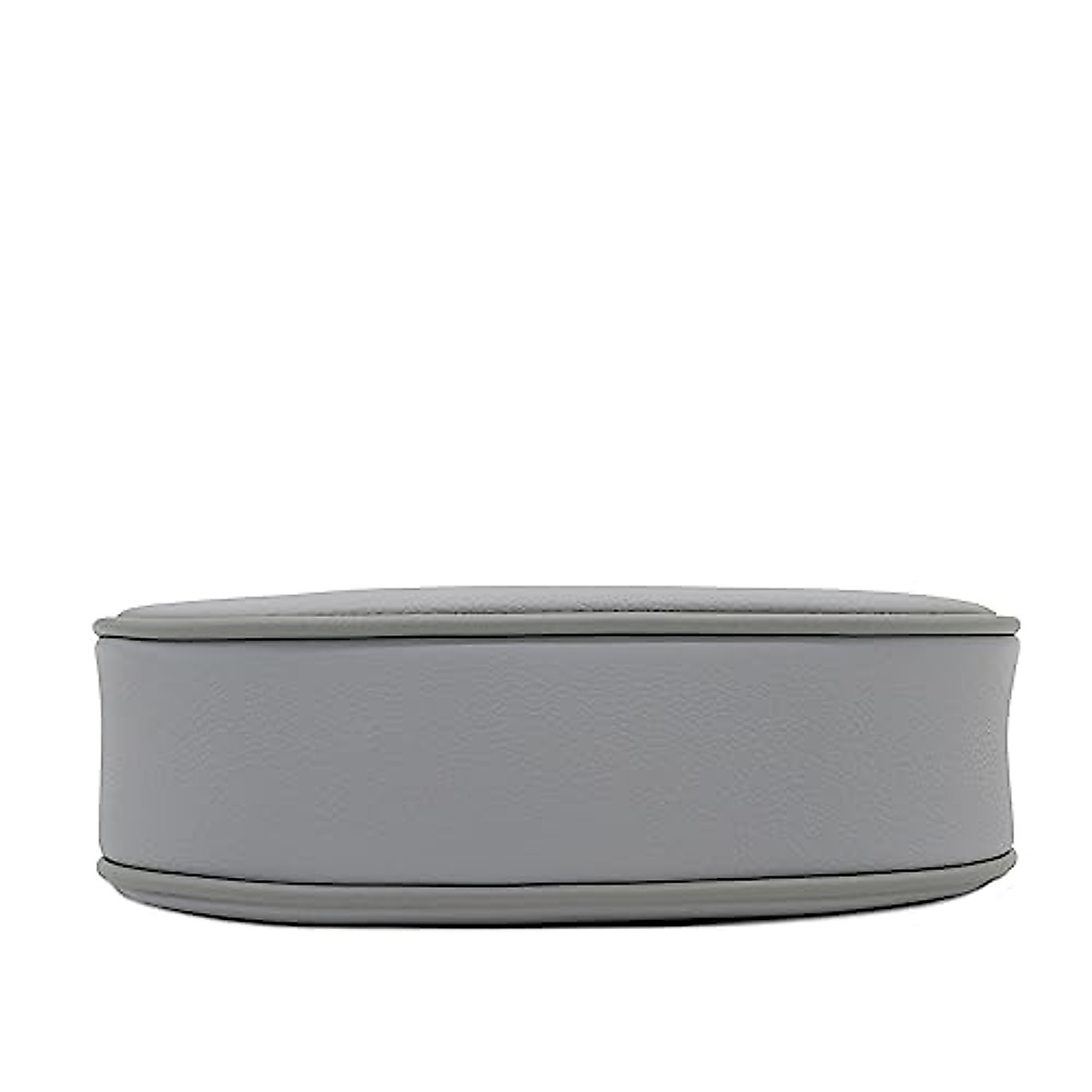 FashionPuzzle Small Crescent Shoulder Bag Underarm Purse (Light Grey)