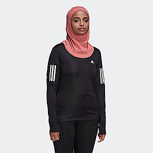 adidas womens Run Icons 3-stripes Sport Hijab Wonder Red Small