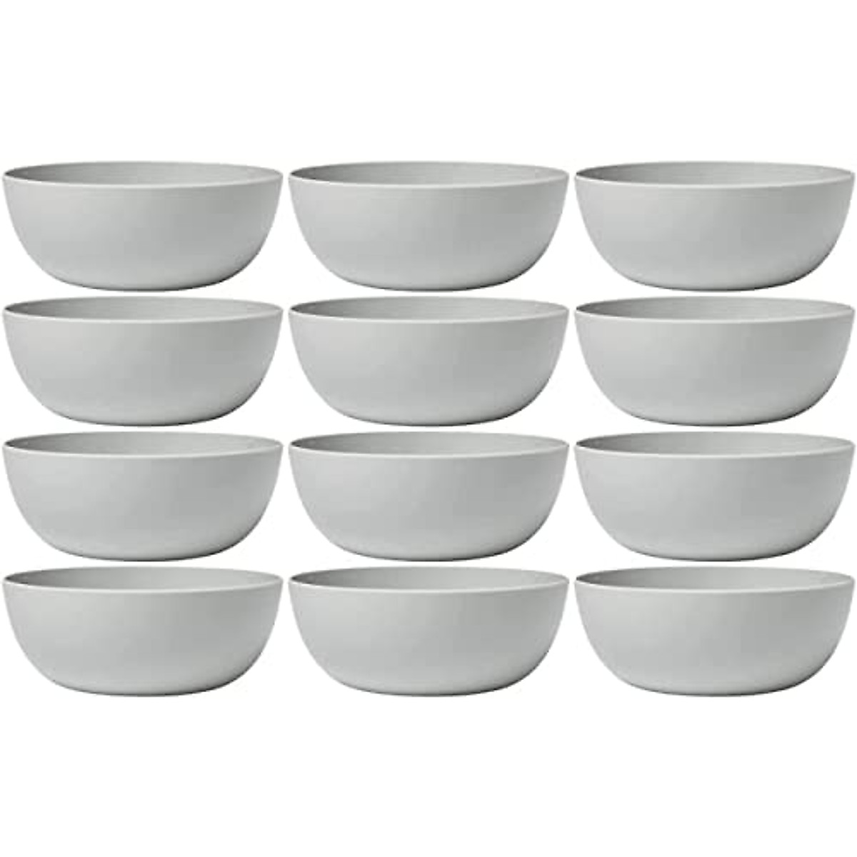 Room Essentials - 37oz White Plastic Cereal Bowl for Salad - Set Of 24 Soup, Snack, Dessert and Marmalade, Dishwasher & Microwave Safe