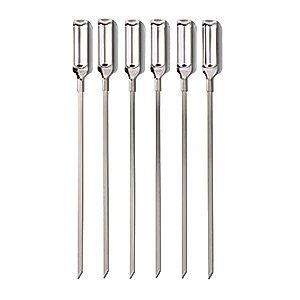 OXO Good Grips Grilling Tools, Stainless Steel Grilling Skewers - Set of 6