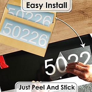 Mailbox Decals Made In USA House Numbers For Mailbox Available In Standard And Reflective Colors 3 4 or 5 inch Mailbox Numbers