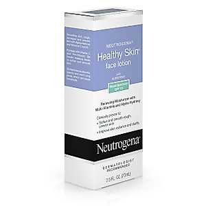 Neutrogena Healthy Skin Face Moisturizer Lotion with SPF 15 Sunscreen & Alpha-Hydroxy Acid, Anti-Wrinkle Treatment with Vitamins C, E & B5, Oil-Free & Alcohol-Free, 2.5 fl. oz