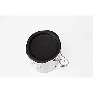 Snow Peak Unisex's Silicone LID for Double-Wall 450 Mug, Black