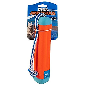 ChuckIt! Amphibious Bumper Fetch and Float Dog Toy, Medium (Colors Vary)