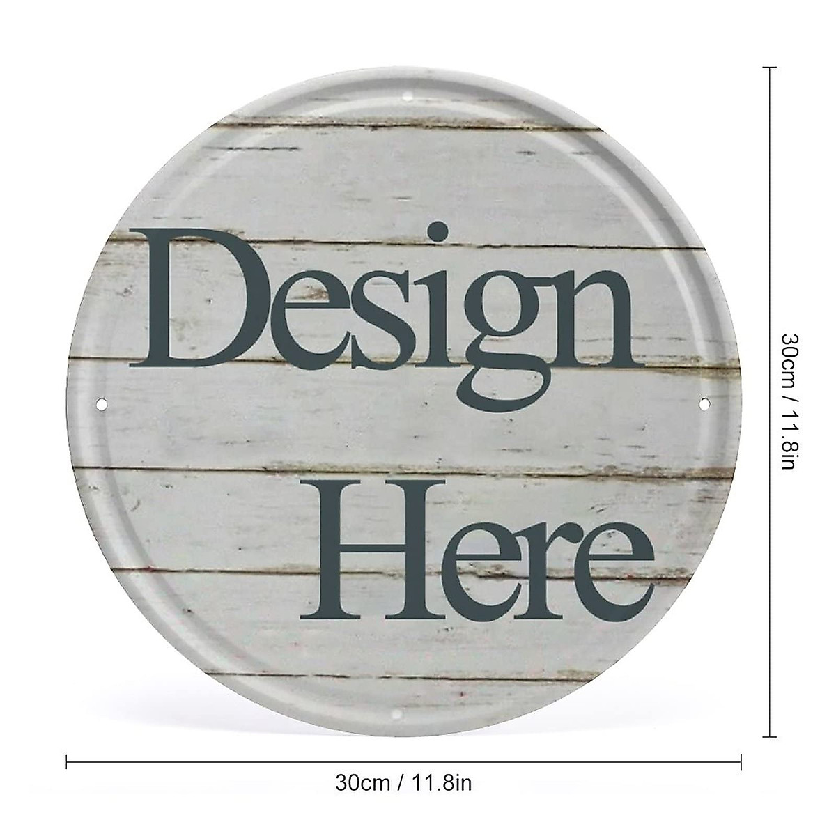 PPFINE Custom Round Metal Tin Sign Rustic Wall Decor Round Wreath Sign, for Home Garden Kitchen Bar Cafe Wall Decor,Gift Ideas