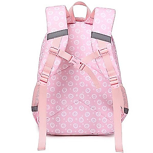 abshoo Cute Cat School Backpack For Girls Elementary Kindergarten Kids School Bag (Cat Pink A)